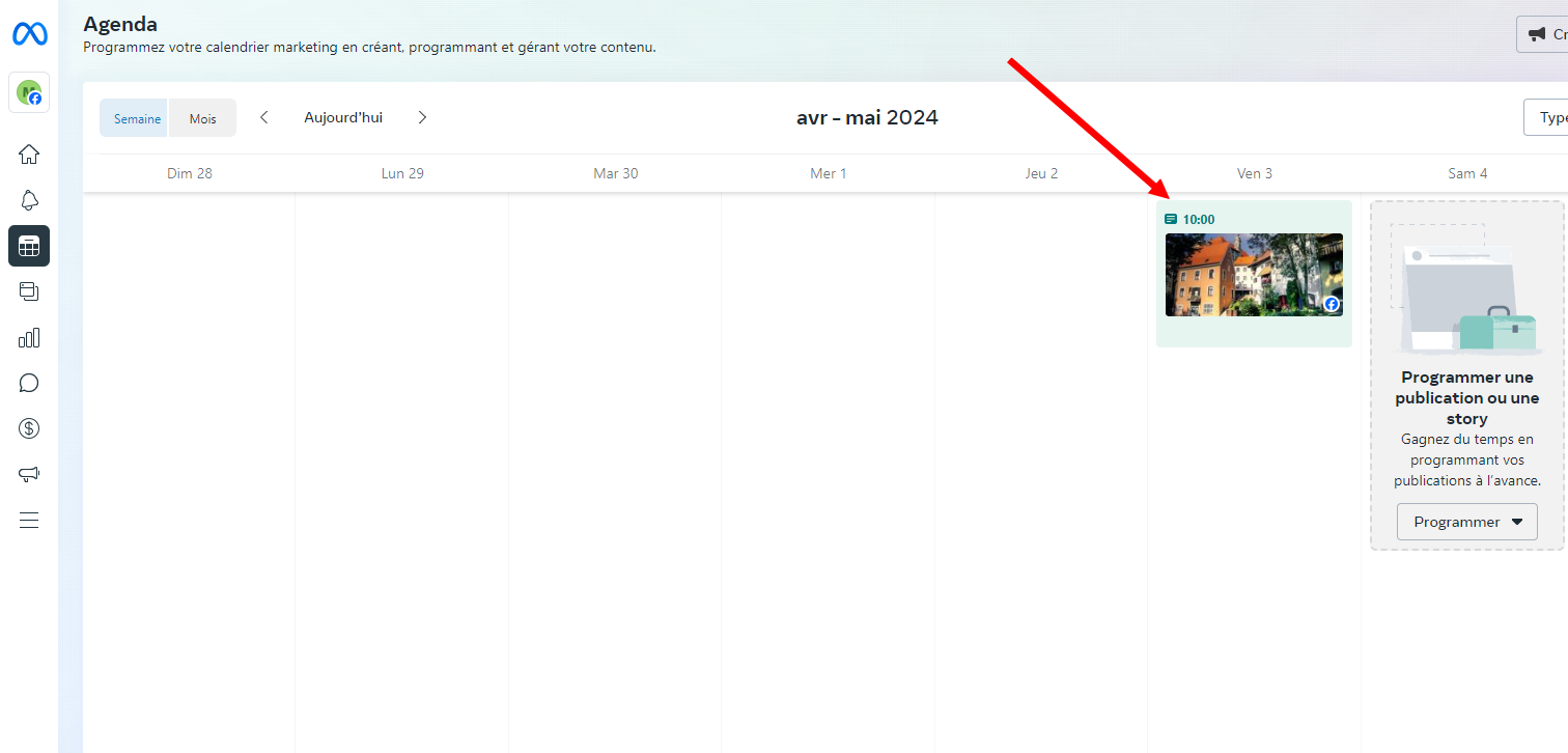 Comment programmer une publication sur une page Facebook