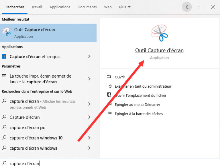 Comment utiliser l'outil de capture d'écran de Windows 10